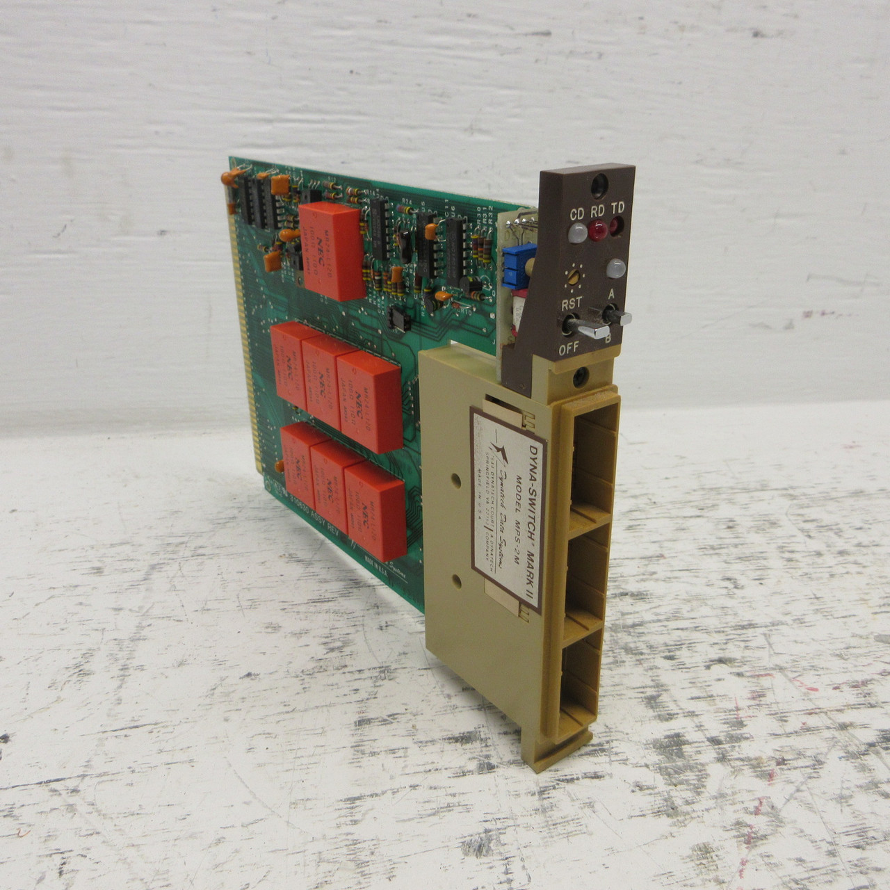 Dynatech Data Systems Model MPS-2M Dyna-Switch Mark II 310630 Rev E PLC Card DDS (AH1036-16 ...